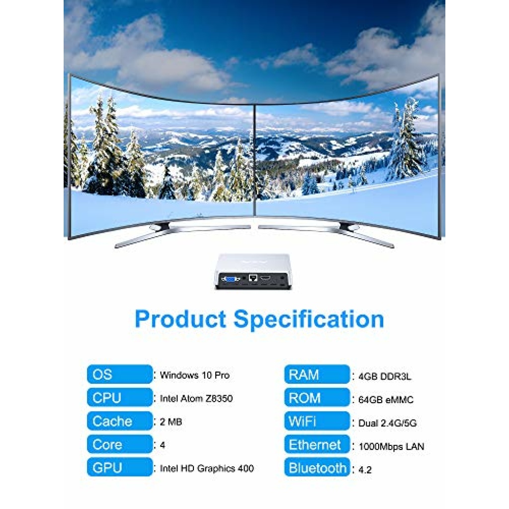 ACEPC T11 Mini PC Windows 10 Pro - Remote Working Office WFH Equipment Shop