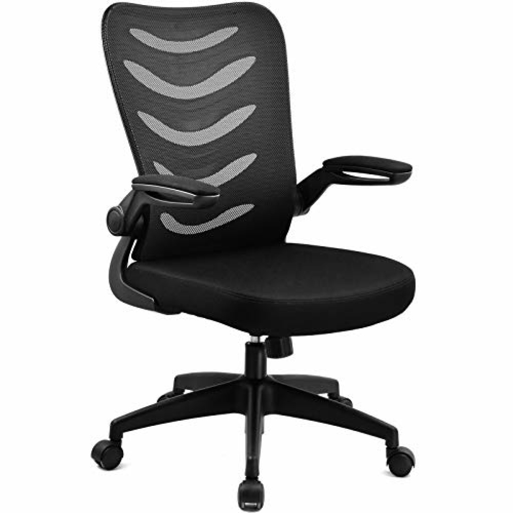 COMHOMA Office Desk Chair with Flip-up Armrest Office Computer Chairs ...