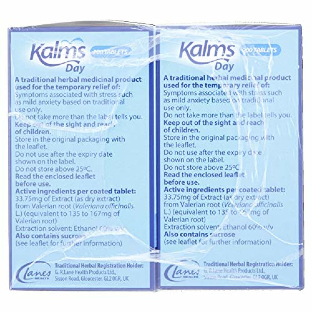 Kalms Day 200 Tablets - Traditional herbal medicinal product used for ...