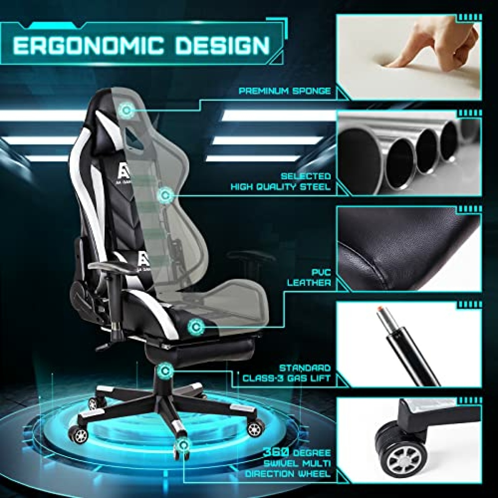 AA Products Gaming Chair High Back Ergonomic Computer Racing Chair ...